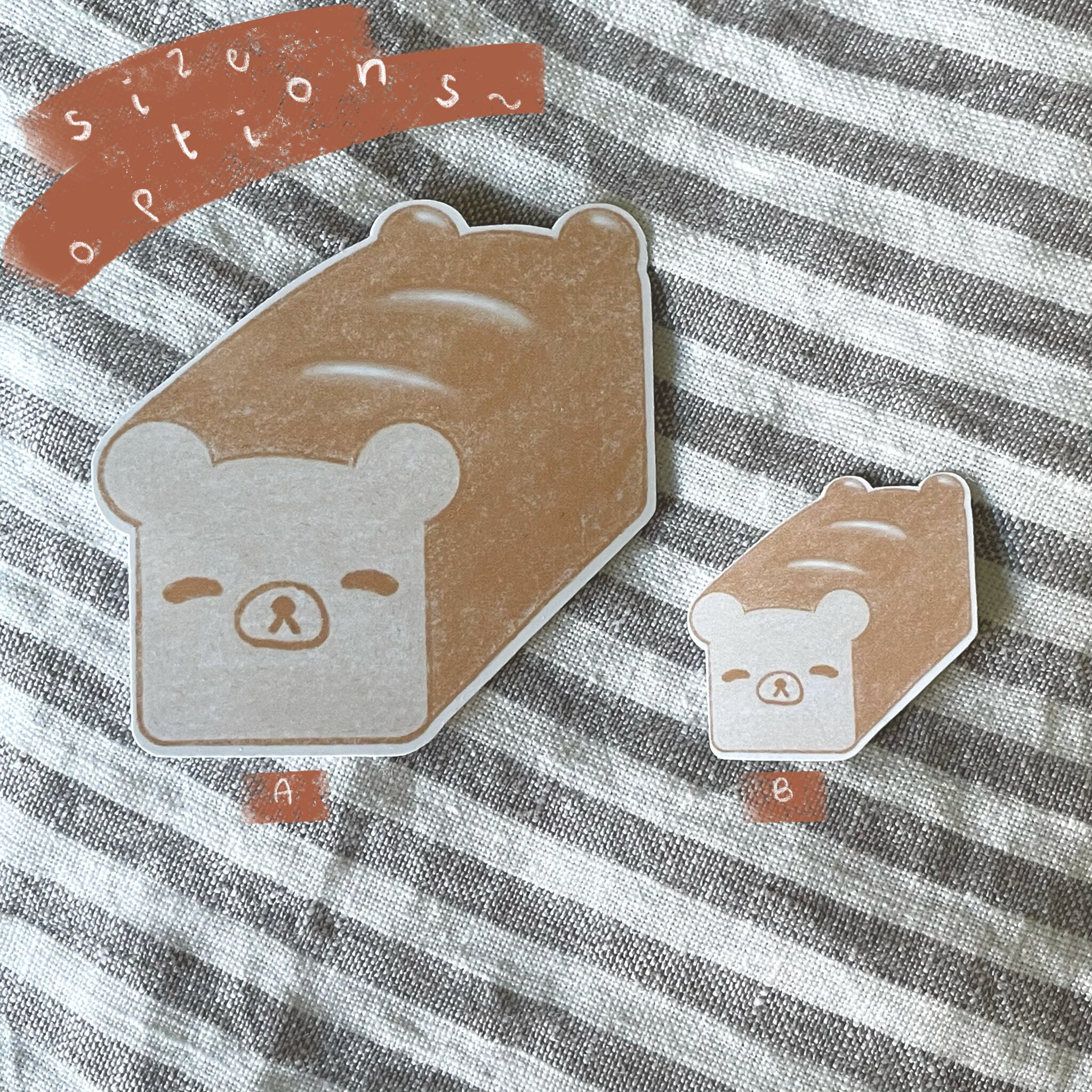 Bakery Bear Loaf Sticker - Weatherproof Matte Glossy Die Cut Sticker ...