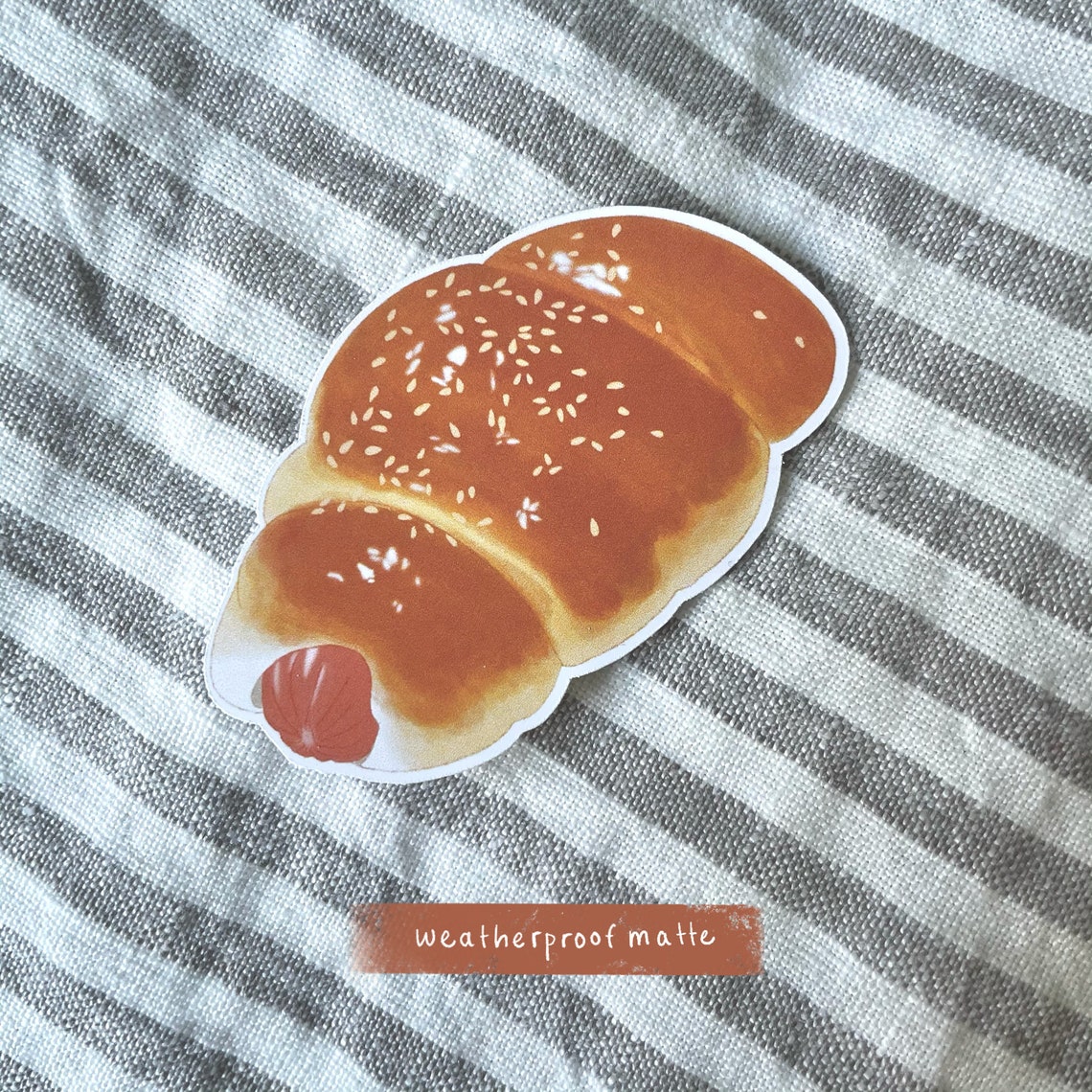 Chinese Hot Dog Bun Sticker | Bullet Journal Stickers, Kawaii ...