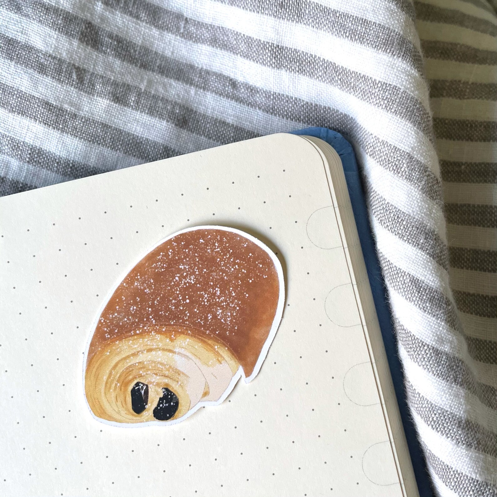 Chocolate Croissant Sticker Bullet Journal Stickers - Etsy
