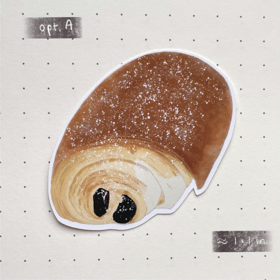 Chocolate Croissant Sticker Bullet Journal Stickers - Etsy