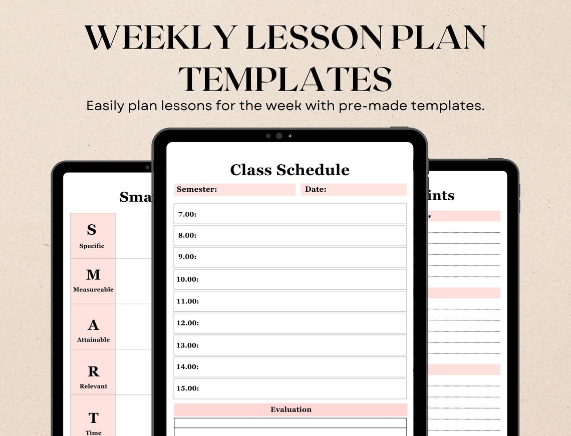 Printable Teacher Planner | Digital Lesson Plan and Weekly Organizer ...