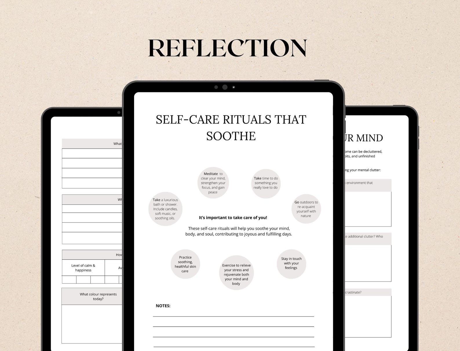 Calm Mind Journal - Mindfulness & Self-care Planner for Stress Relief ...