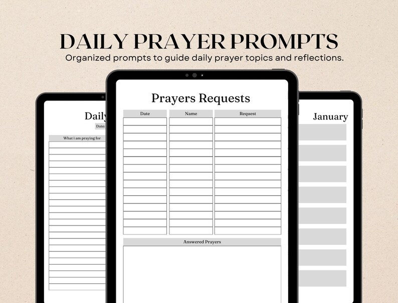 Digital Prayer & Gratitude Planner | Scripture Study and Faith ...
