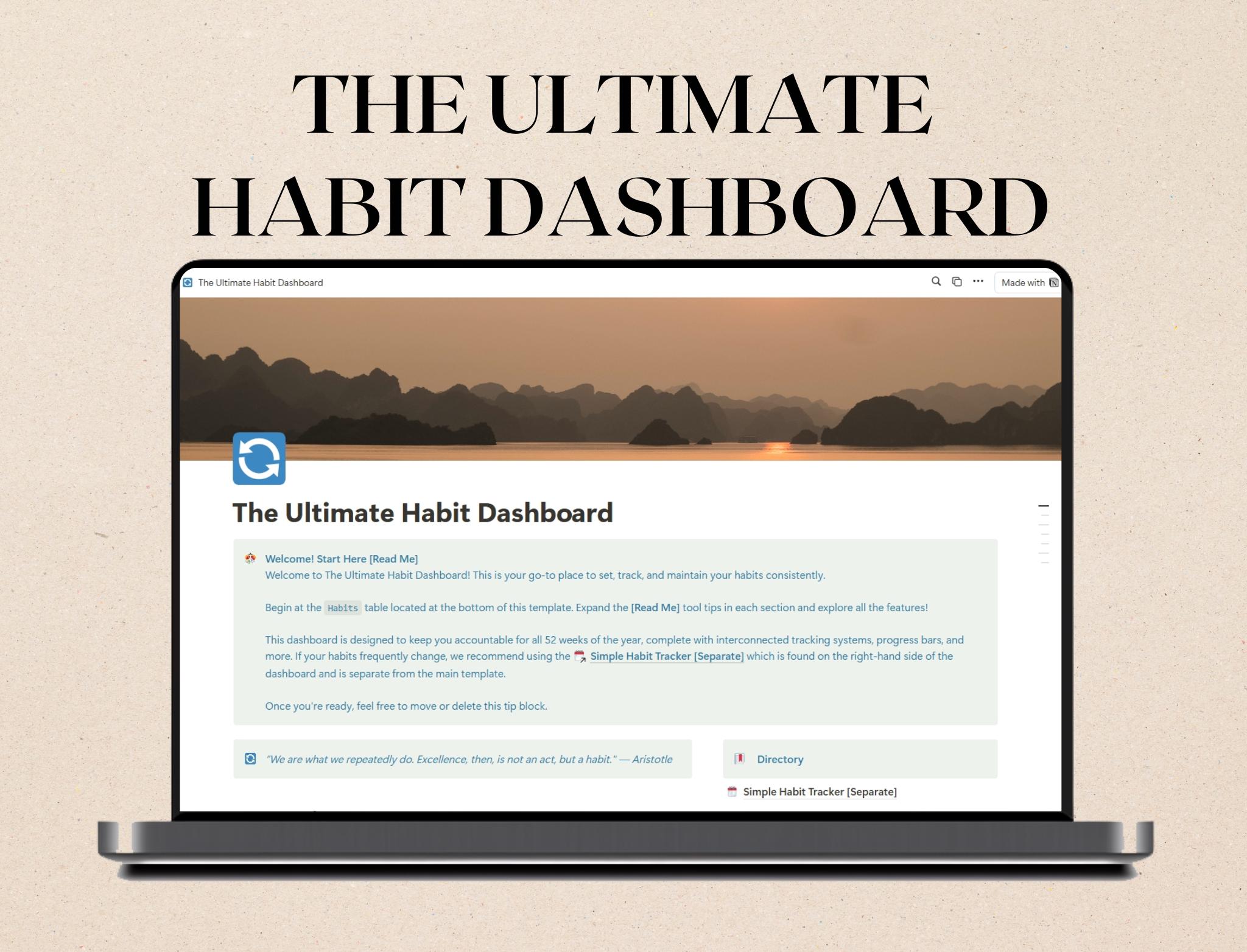 The Ultimate Habit Dashboard: Transform Your Life With Habit Notion ...