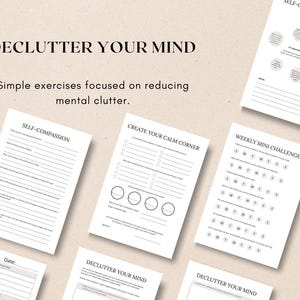 Calm Mind Journal - Mindfulness & Self-care Planner for Stress Relief ...