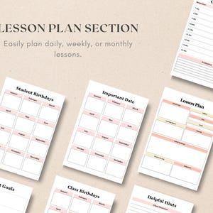 Printable Teacher Planner | Digital Lesson Plan and Weekly Organizer ...