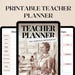 Printable Teacher Planner | Digital Lesson Plan and Weekly Organizer ...