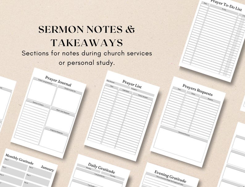 Digital Prayer & Gratitude Planner | Scripture Study and Faith ...