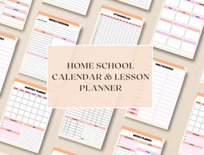 Home School Planner | Printable Daily and Weekly Homeschool Schedule ...