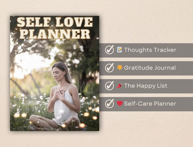 Self Love Planner, Self Care Journal, Love Yourself Workbook ...