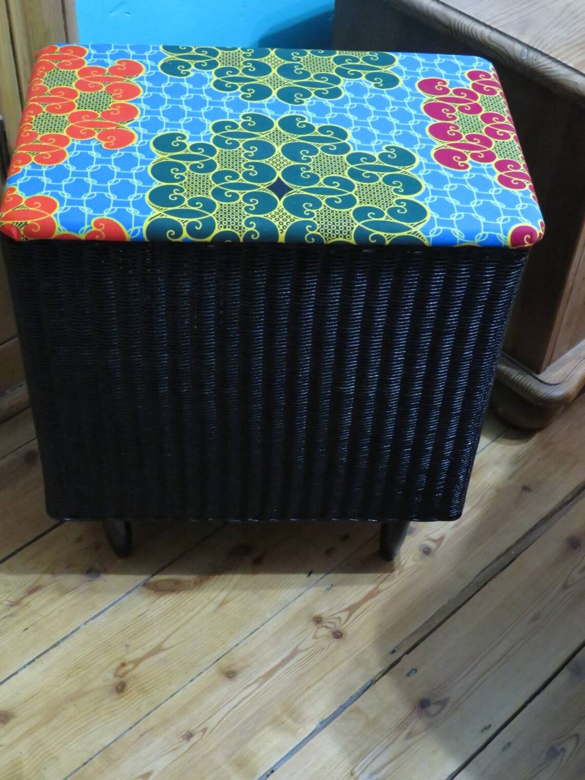African Print Lloyd Loom Storage - Etsy UK