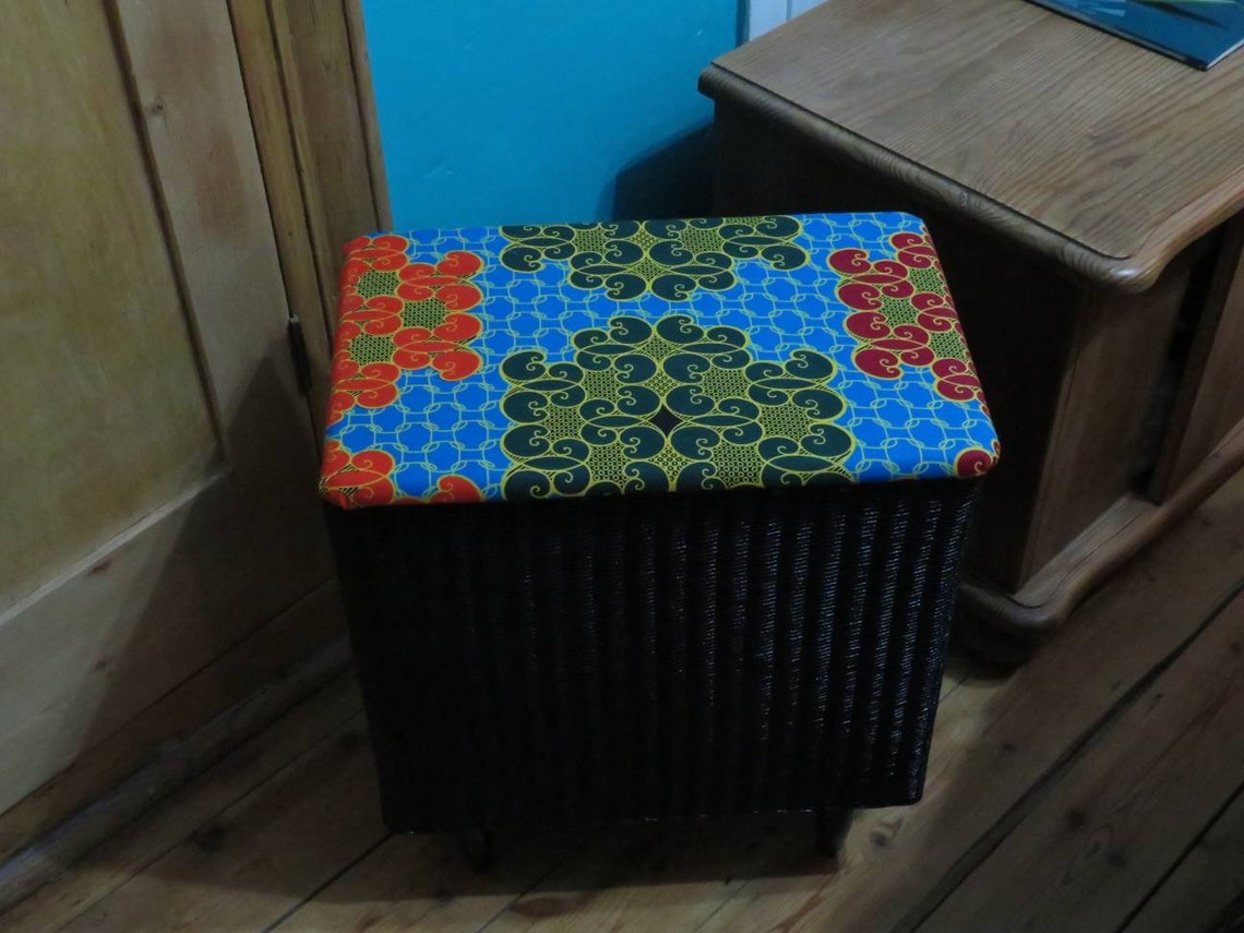 African Print Lloyd Loom Storage - Etsy UK