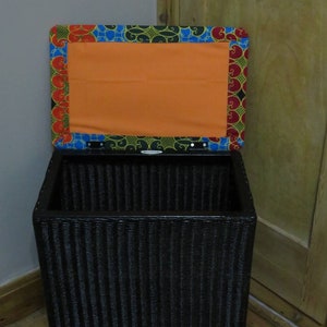 African Print Lloyd Loom Storage - Etsy UK