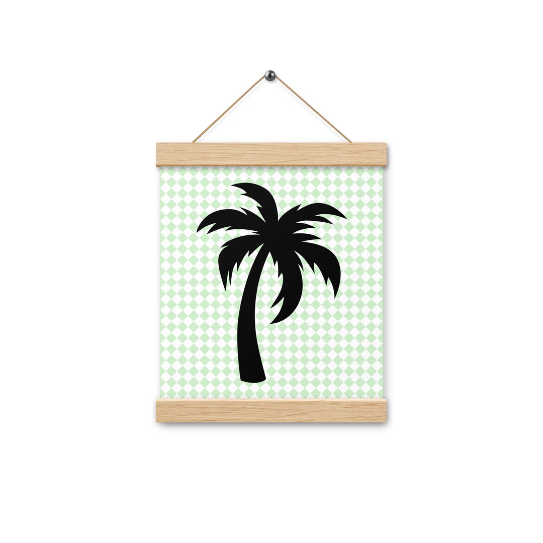 Palm Tree Poster With Hangers/ Tropical/gift - Etsy