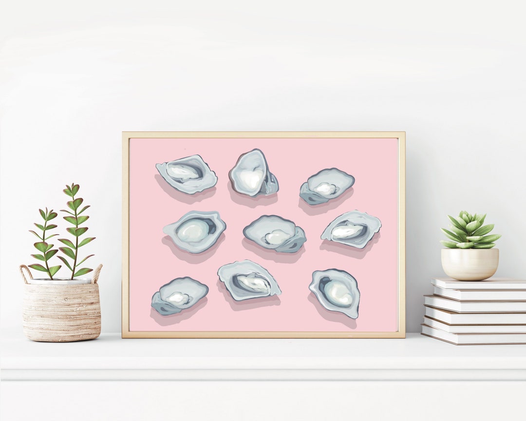 Oysters Collage Poster - Etsy