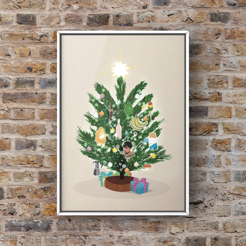 Boricua Christmas Theme Tree Poster/ Puerto Rican Theme - Etsy