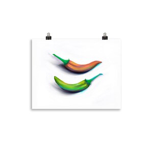 Chili Peppers Poster/chile Pepper /poster - Etsy