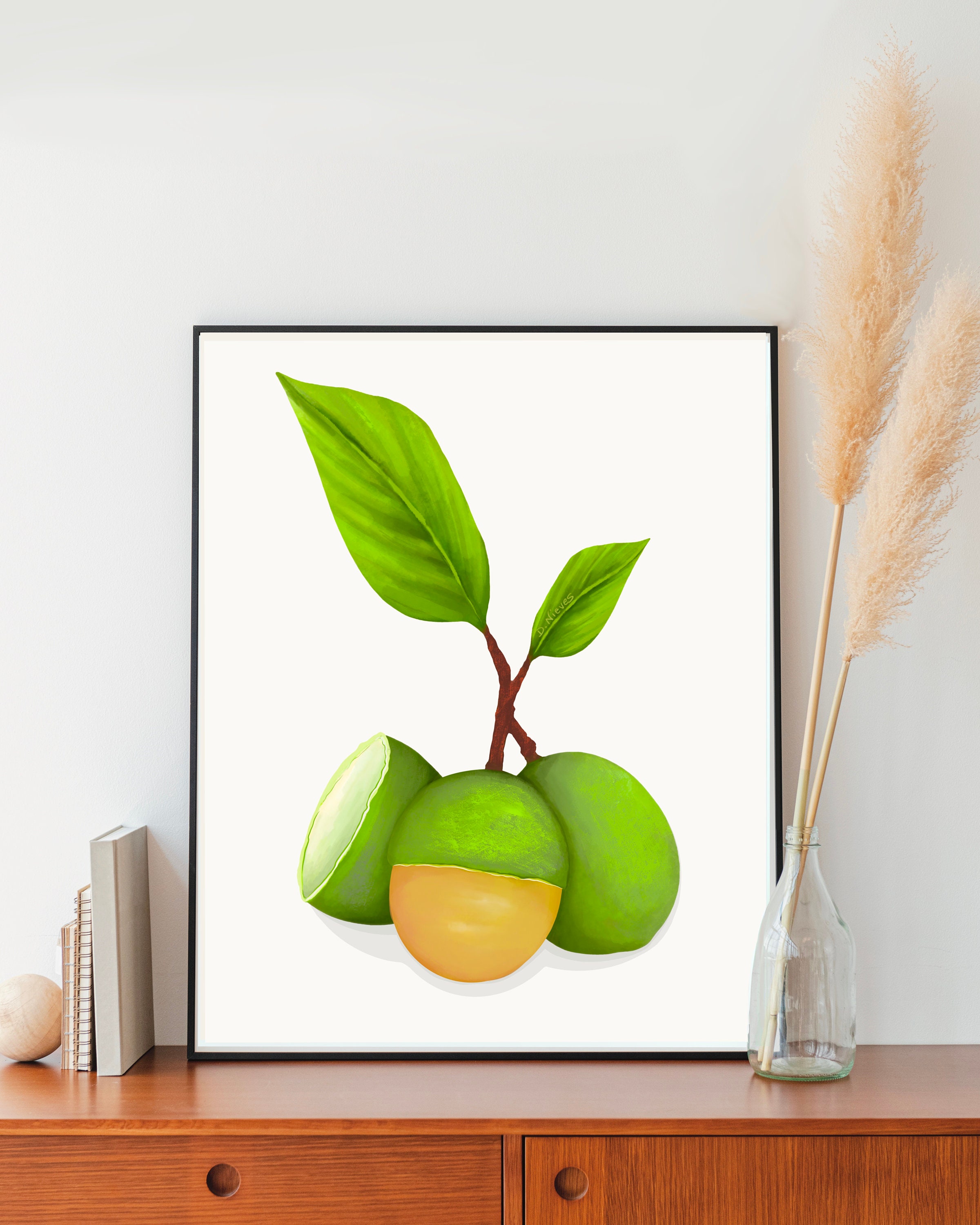 Quenepas Poster/mamoncillos/quinep/fruit Art/spanish Lime - Etsy