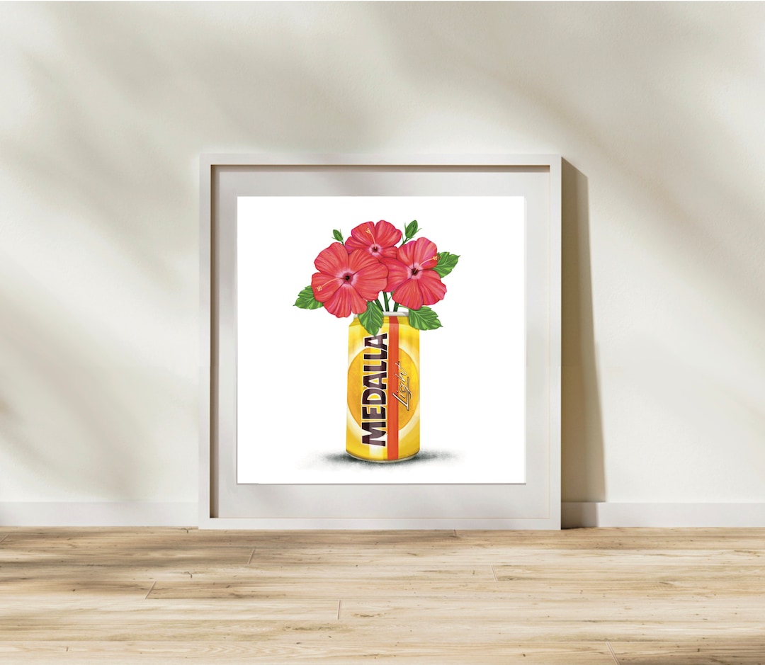 Medalla Light Beer Inspired Drawing Poster - Etsy