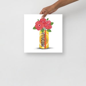 Medalla Light Beer Inspired Drawing Poster - Etsy