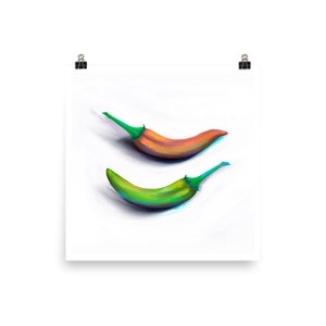 Chili Peppers Poster/chile Pepper /poster - Etsy