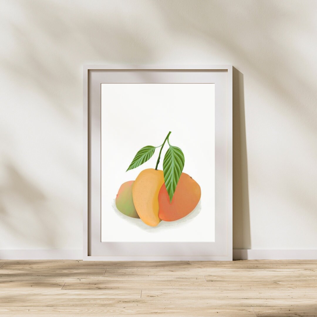 Mango Art Print Wall Decor/ Tropical Fruit/ Plant Based/ Poster - Etsy