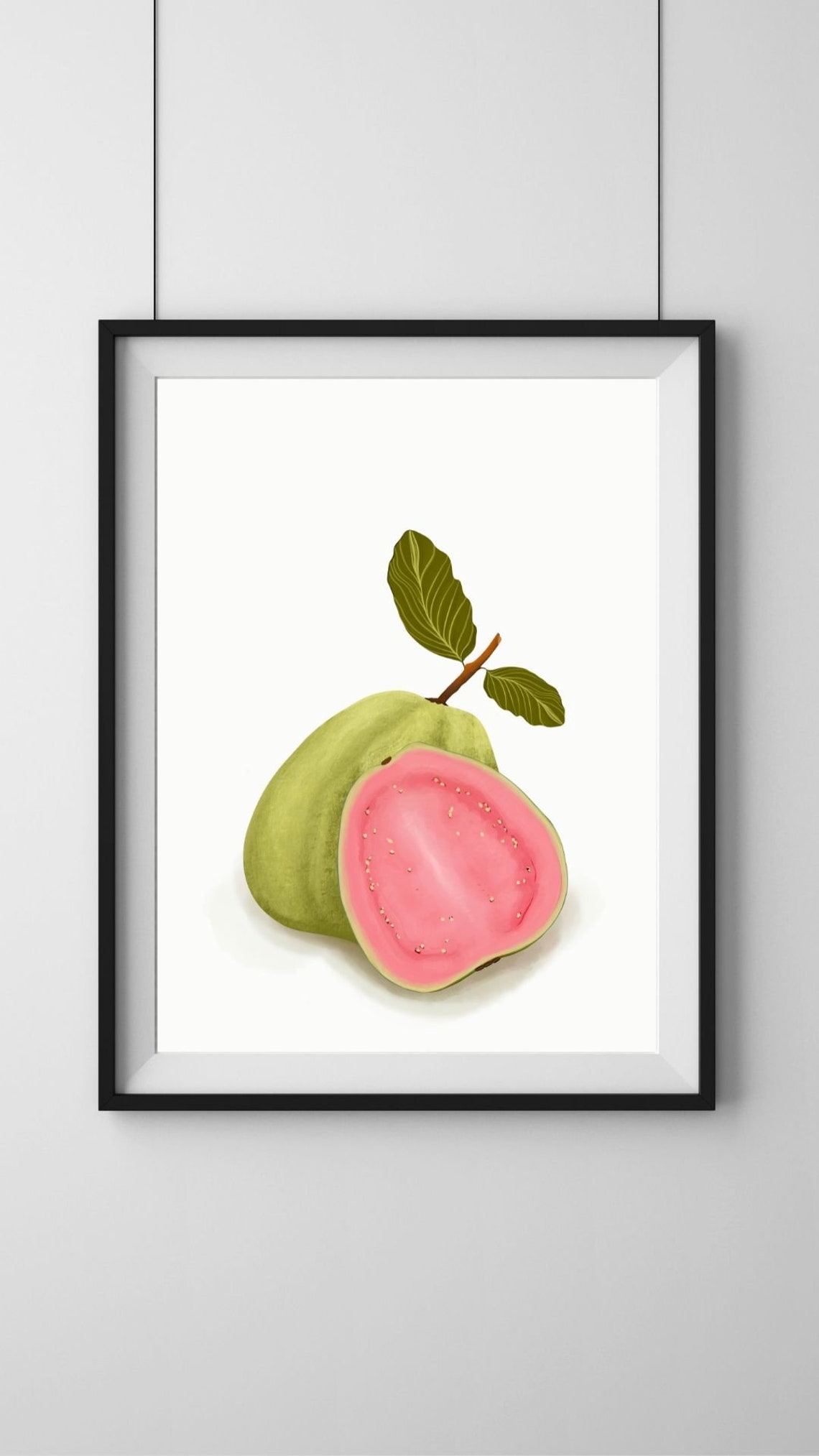 Guava Tropical Fruit/ Wall Art/ Print/decor/poster/ Fruit Art - Etsy