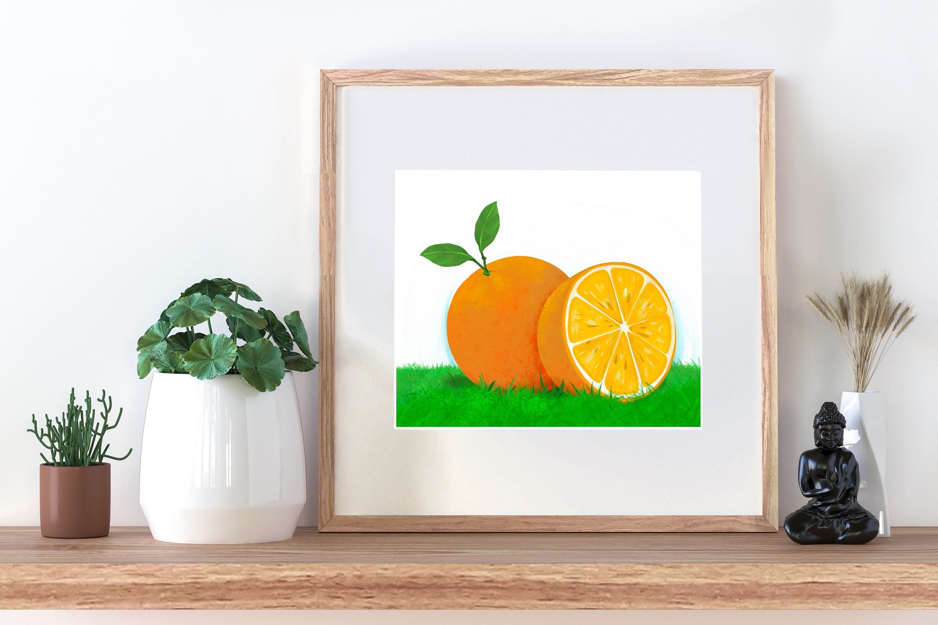 Oranges Poster/citrus Wall Art/food Decor - Etsy