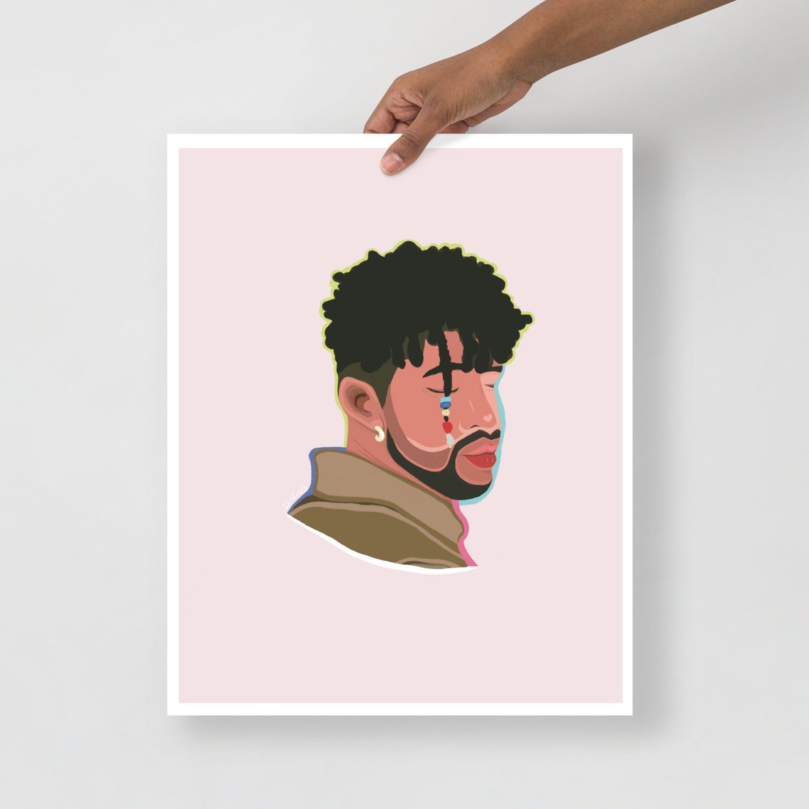 Bad Bunny Cartoon Poster/fan Art - Etsy