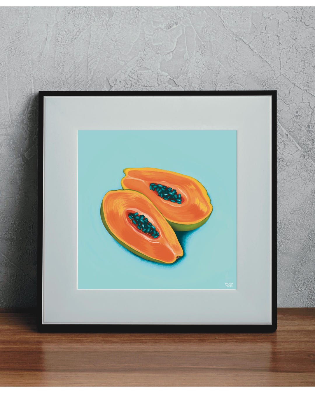 Papaya Poster/ Fruit Art/ Tropical Fruit - Etsy