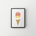 Fruity Ice Cream Cone Poster: Parcha, Piña Y Coco - Etsy