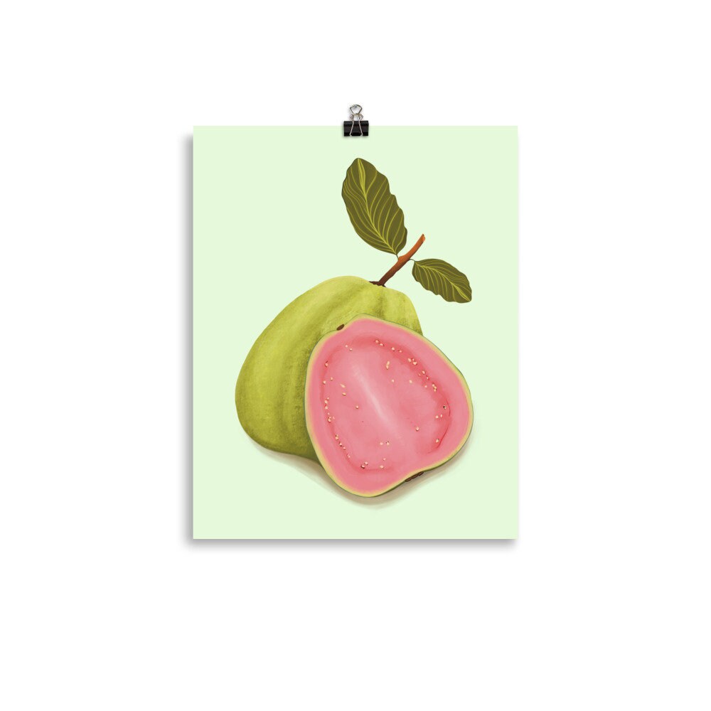 Guava Poster/ Guayaba/cute Botanical Art - Etsy