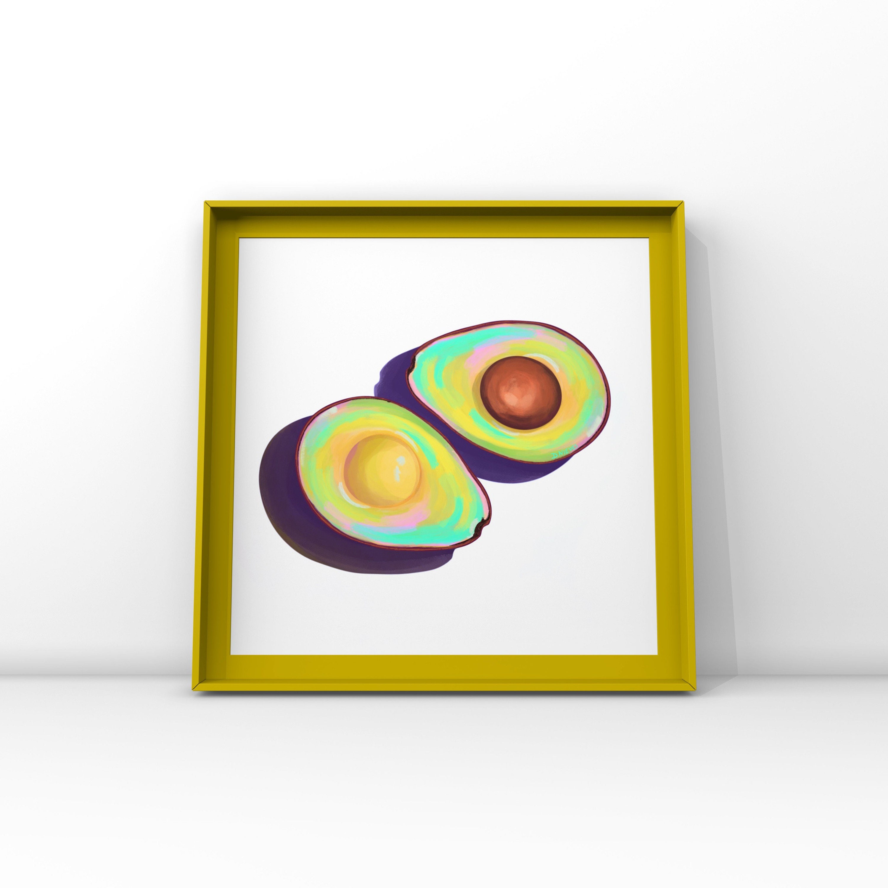 Aguacates Póster/ Dibujo de Aguacates/Arte Botanico - Etsy México