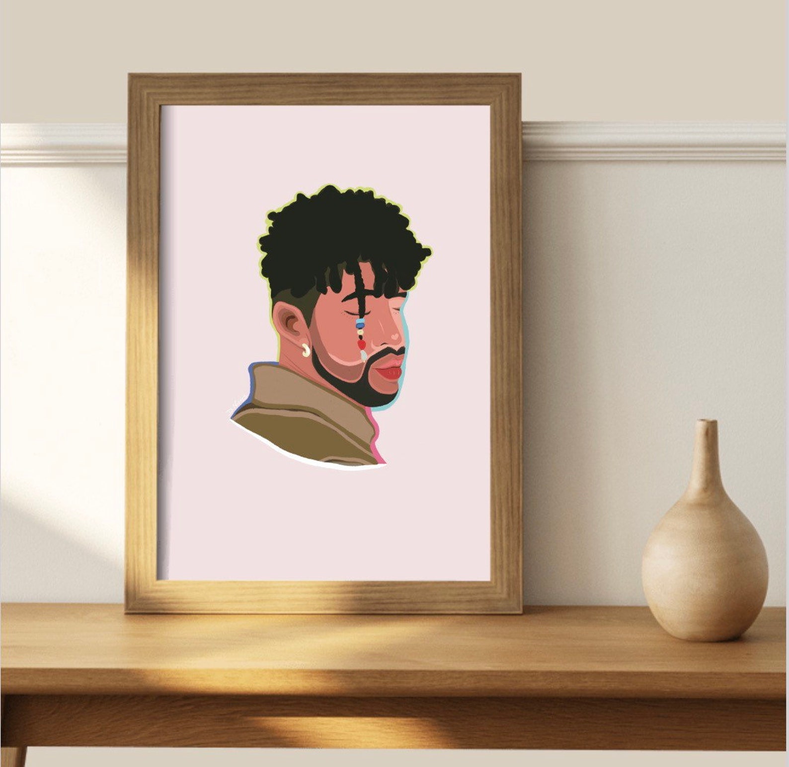 Bad Bunny Cartoon Poster/fan Art - Etsy