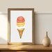 Fruity Ice Cream Cone Poster: Parcha, Piña Y Coco - Etsy