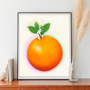 Orange Poster/fruit/citrus Wall Art - Etsy