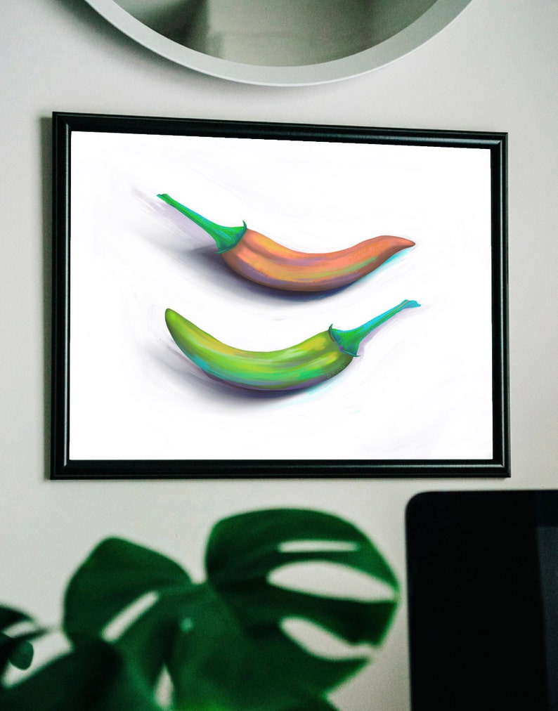 Chili Peppers Poster/chile Pepper /poster - Etsy