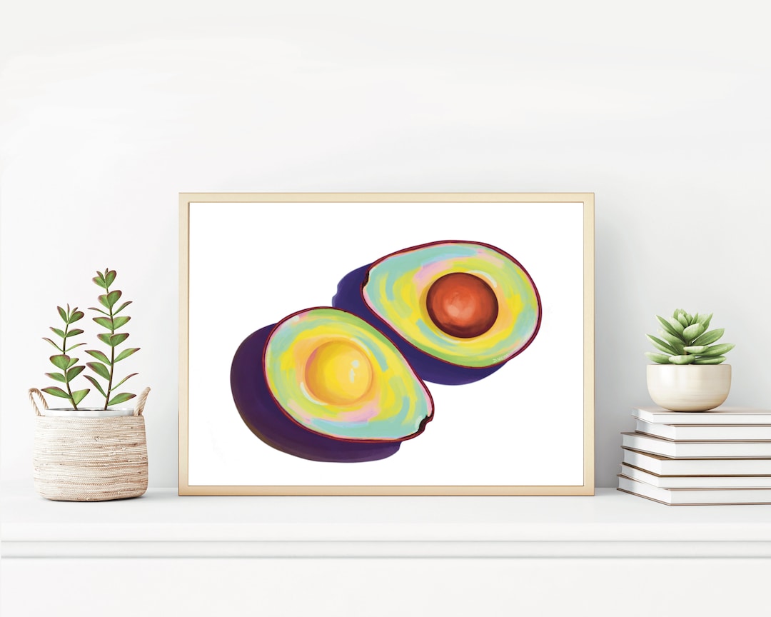 Aguacates Póster/ Dibujo de Aguacates/Arte Botanico - Etsy México