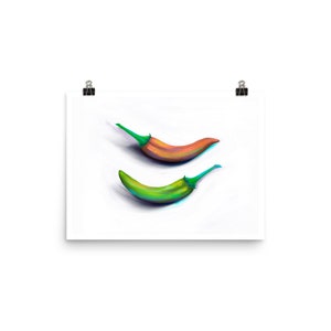 Chili Peppers Poster/chile Pepper /poster - Etsy