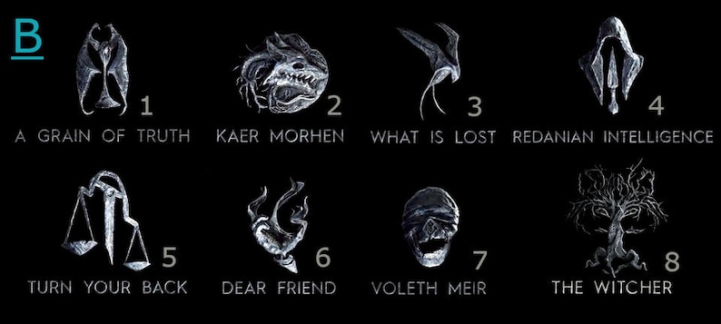 The Witcher Ring, Symbols and Signs, Geralt of Rivia, Fantasy - Etsy