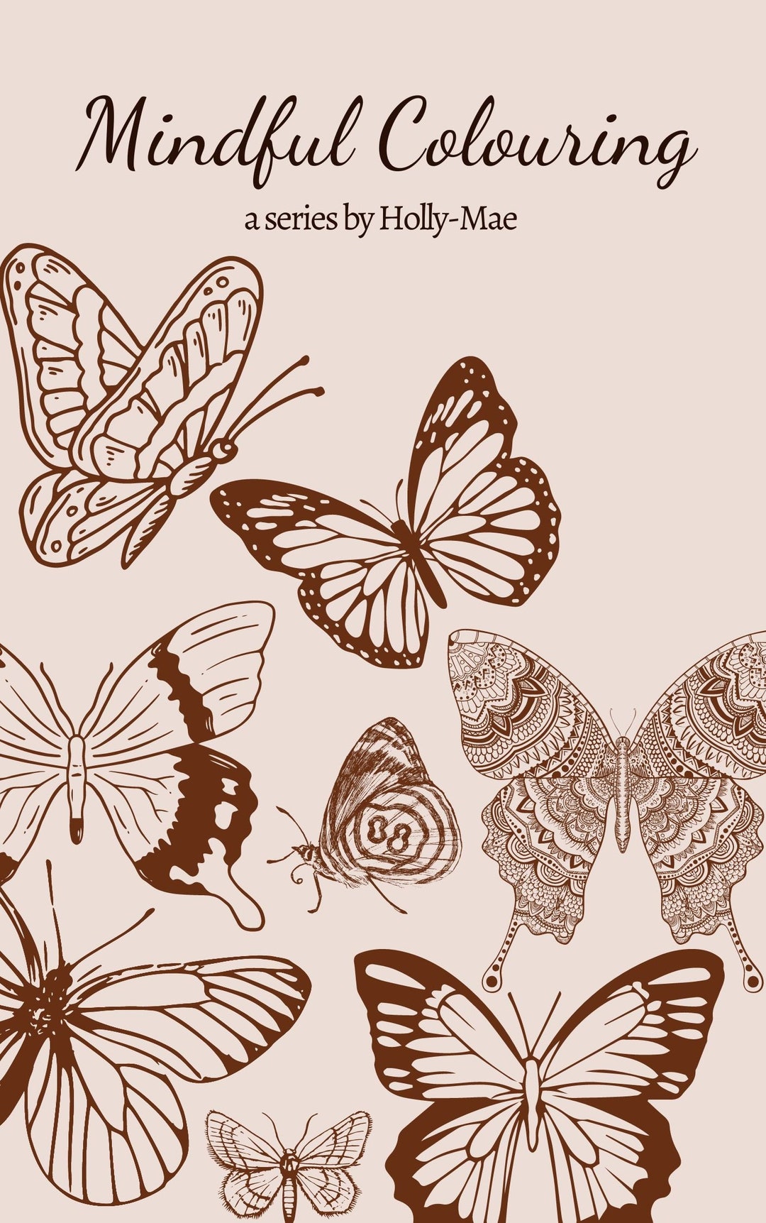 Mindful Colouring - BUTTERFLIES - a Series by Holly-mae (24 Pages) - Etsy