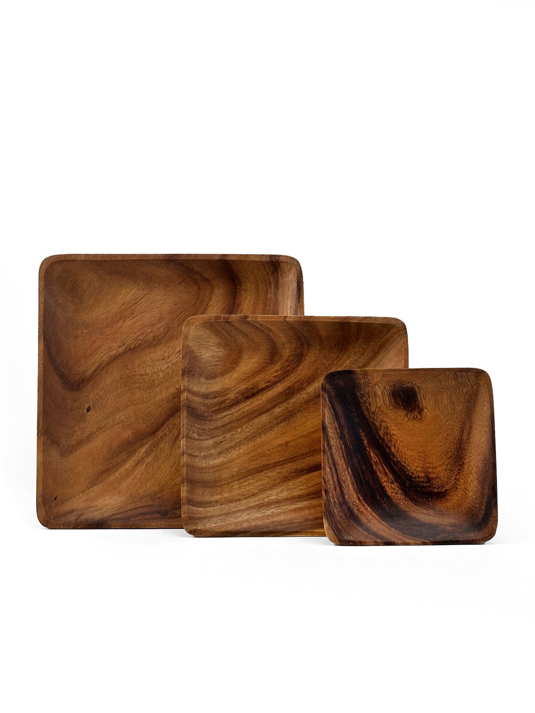 Wooden Square Plates Wooden Platter - Etsy