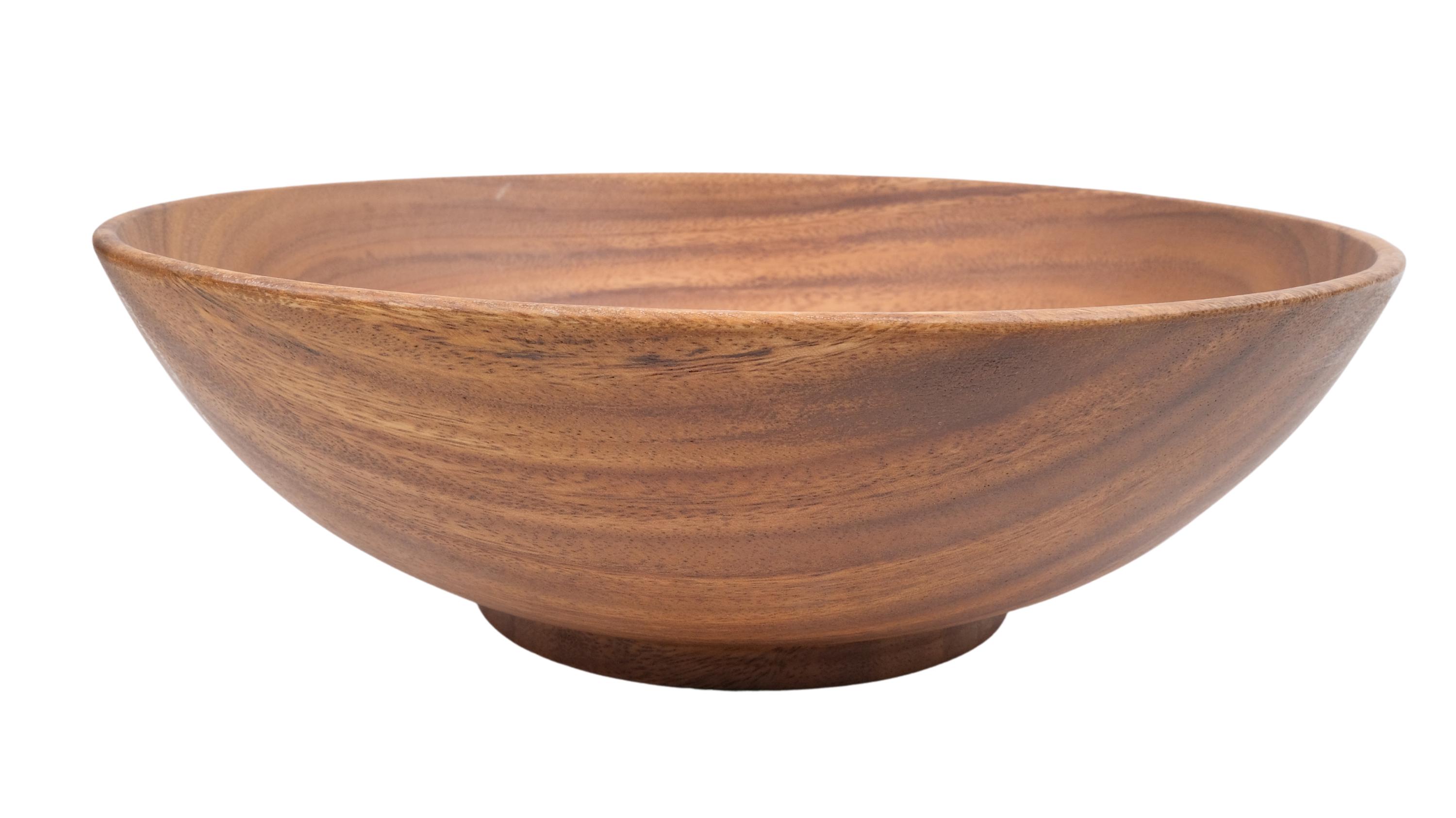 Wooden Wok Bowl Salad Bowl Fruit Bowl - Etsy
