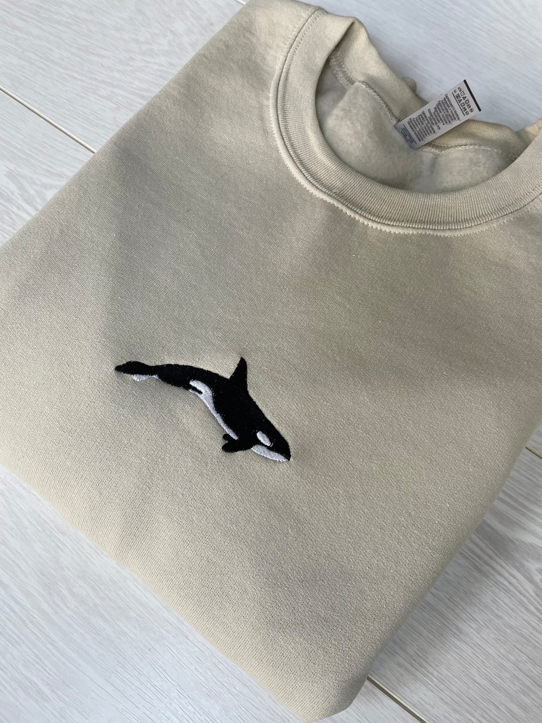 Orca Embroidered Sweater, Killer Whale Clothing, Embroidery, Orca ...