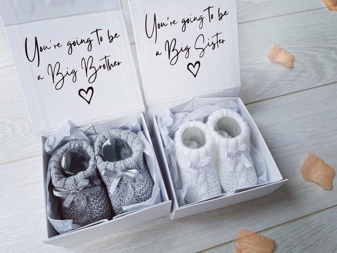 Big Brother to Be / Big Sister to Be Announcement Box, Baby ...