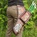 Real Leather Side Quiver With Phoenix Motif / Archer Equipment ...