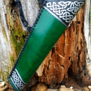 Side Leather Viking Quiver / Archer Equipment, Traditional Hip Quiver ...