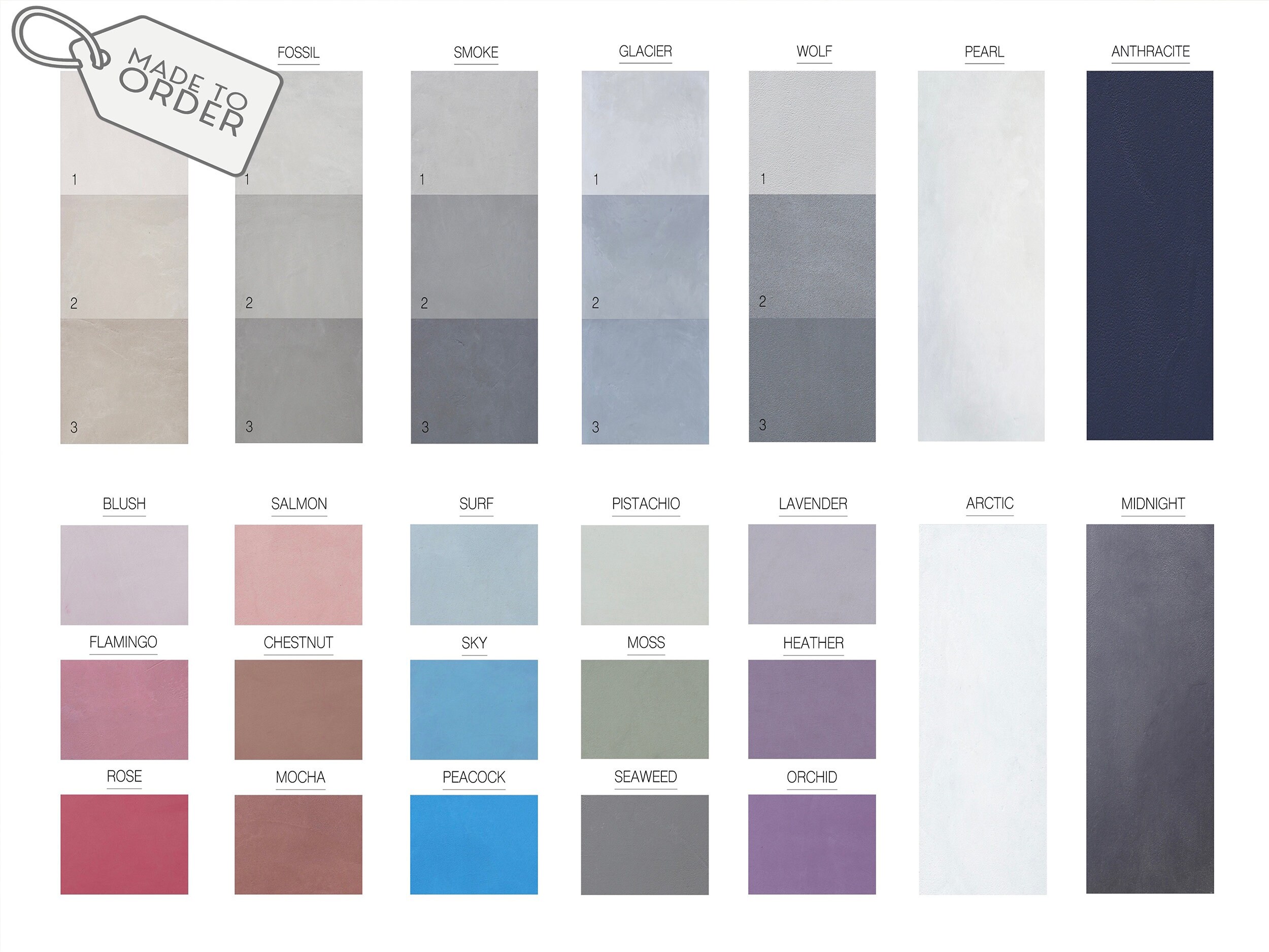 Microcement Samples, Choice of Any Colour, Order a Sample Before You ...