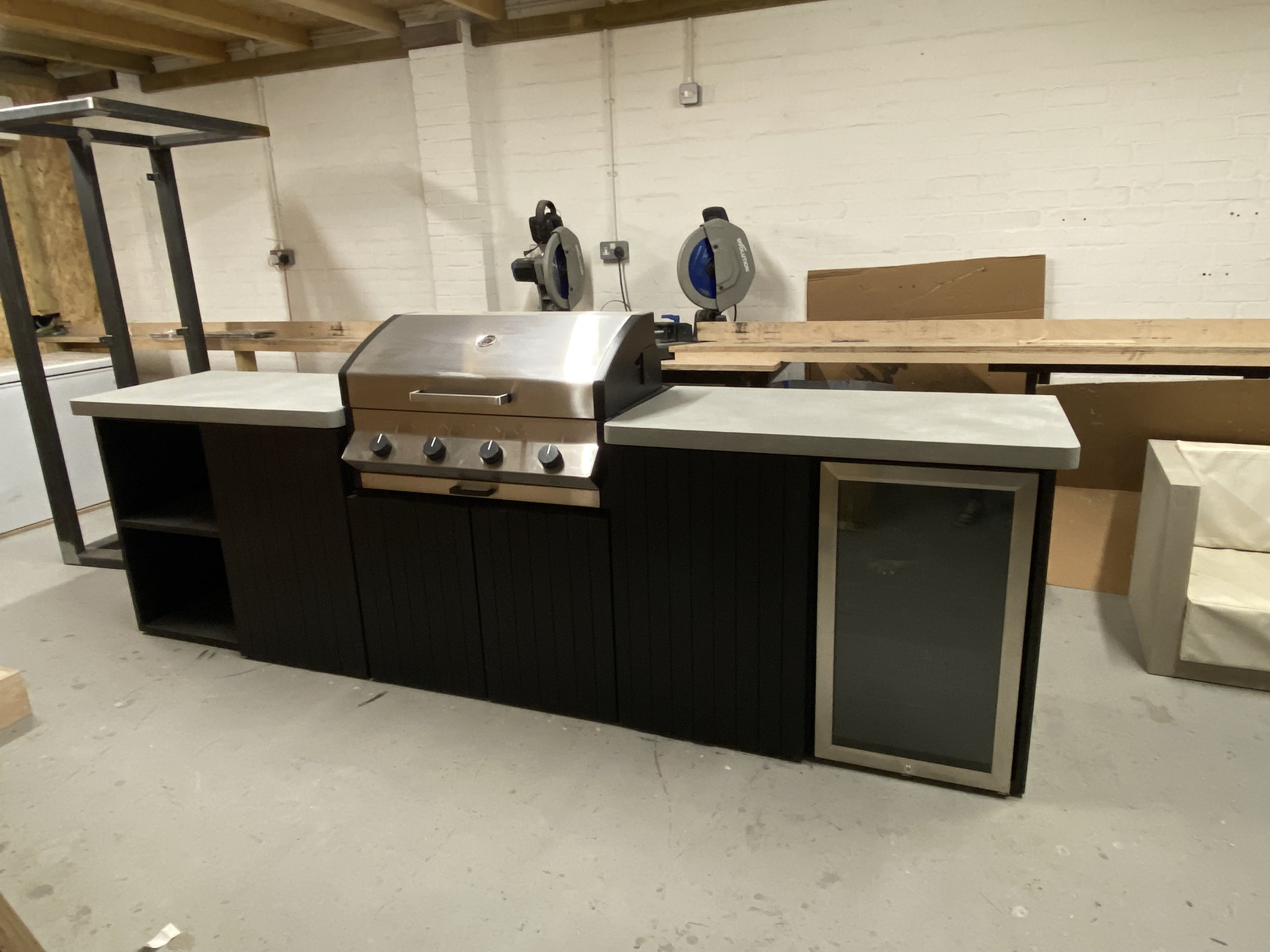 Microcement Outside Kitchen, Concrete Worktop, Countertop, BBQ Area ...