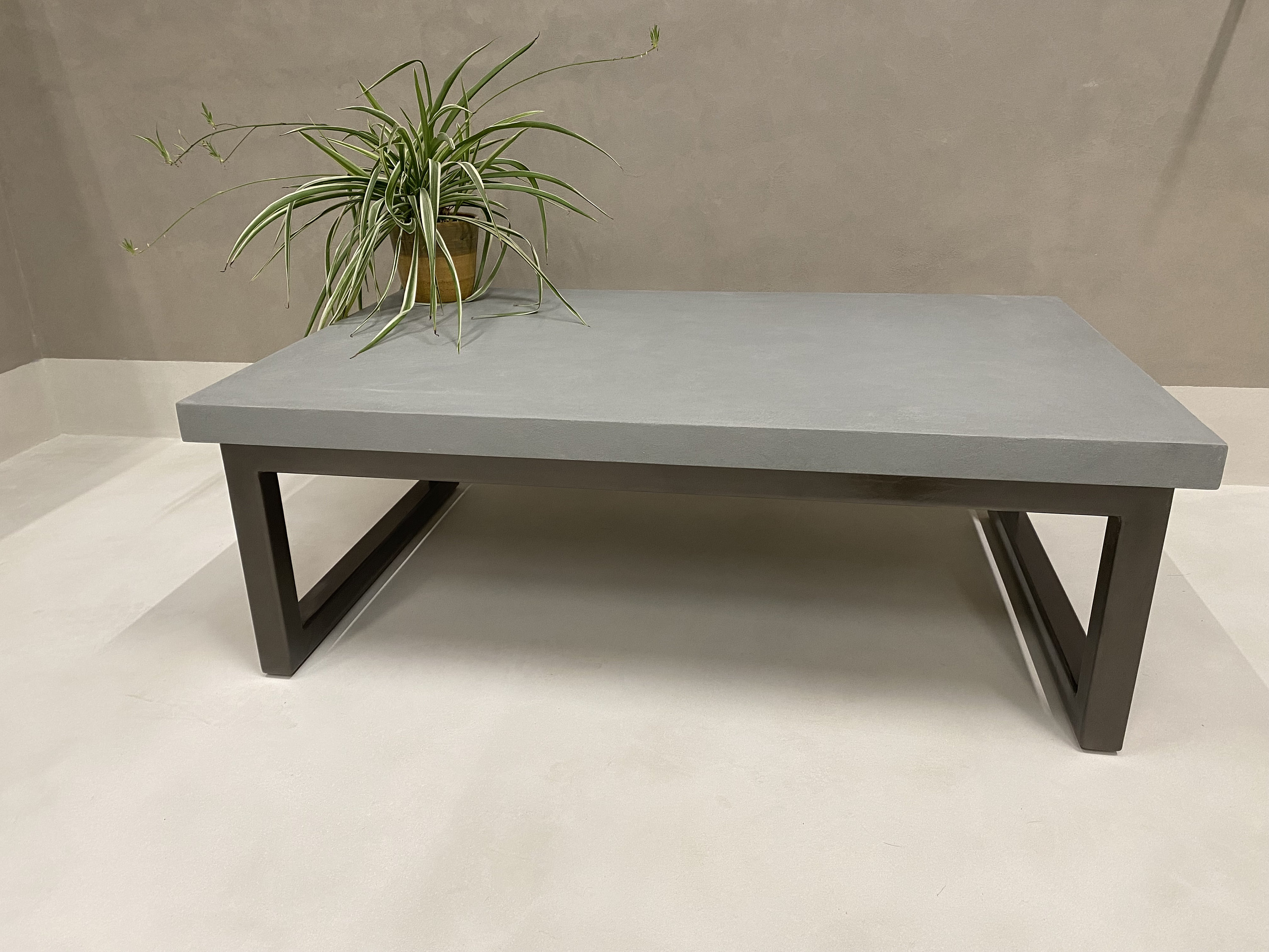 Microcement Coffee Table, Concrete, Stone and Steel Table Ideal for ...